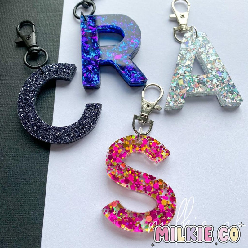 Personalised Letter Keychain | Custom Acrylic | Melbourne - Milkie Co