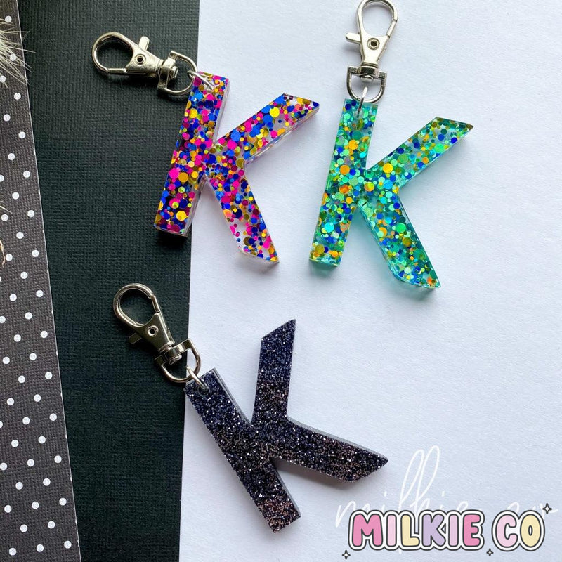 Personalised Letter Keychain | Custom Acrylic | Melbourne - Milkie Co