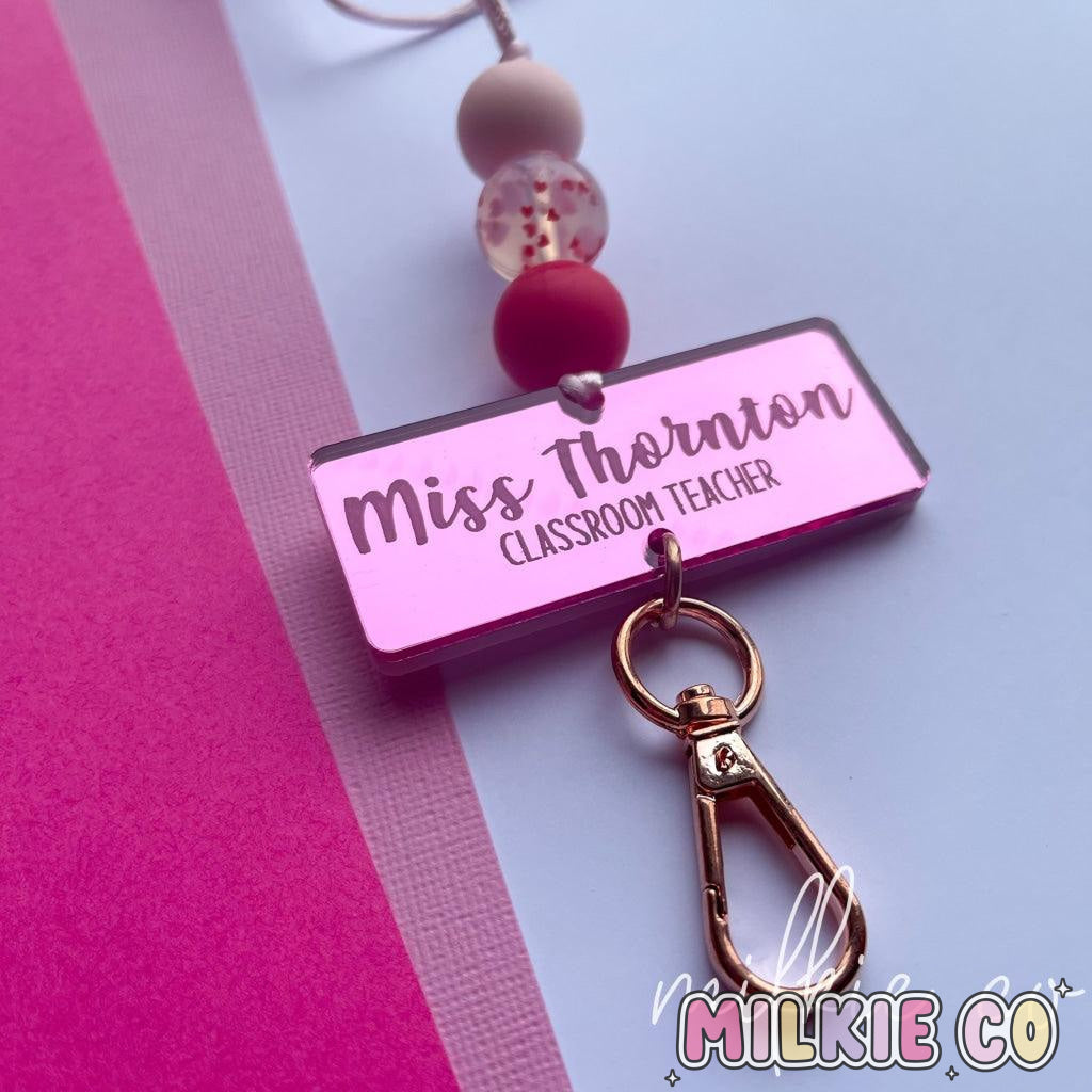 Personalised Lanyard (Rectangle) - Milkie Co