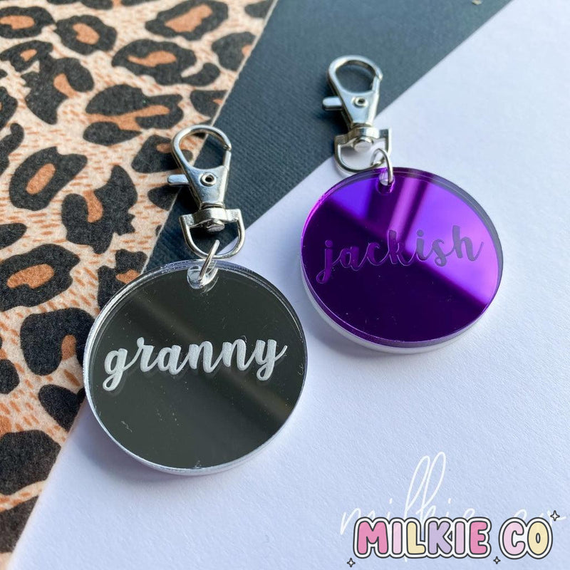 Personalised Mirror Keychain - Milkie Co