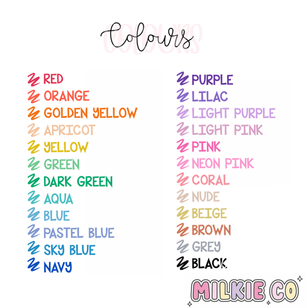 Rainbow Name Badge (Paint Fill) - Milkie Co