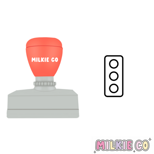 Rectangular: Traffic Light Stamp - Milkie Co