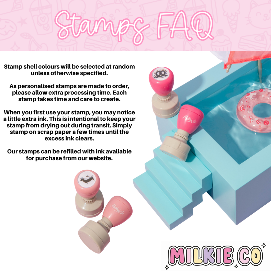 Rectangular: Work Completed Checklist Stamp - Milkie Co